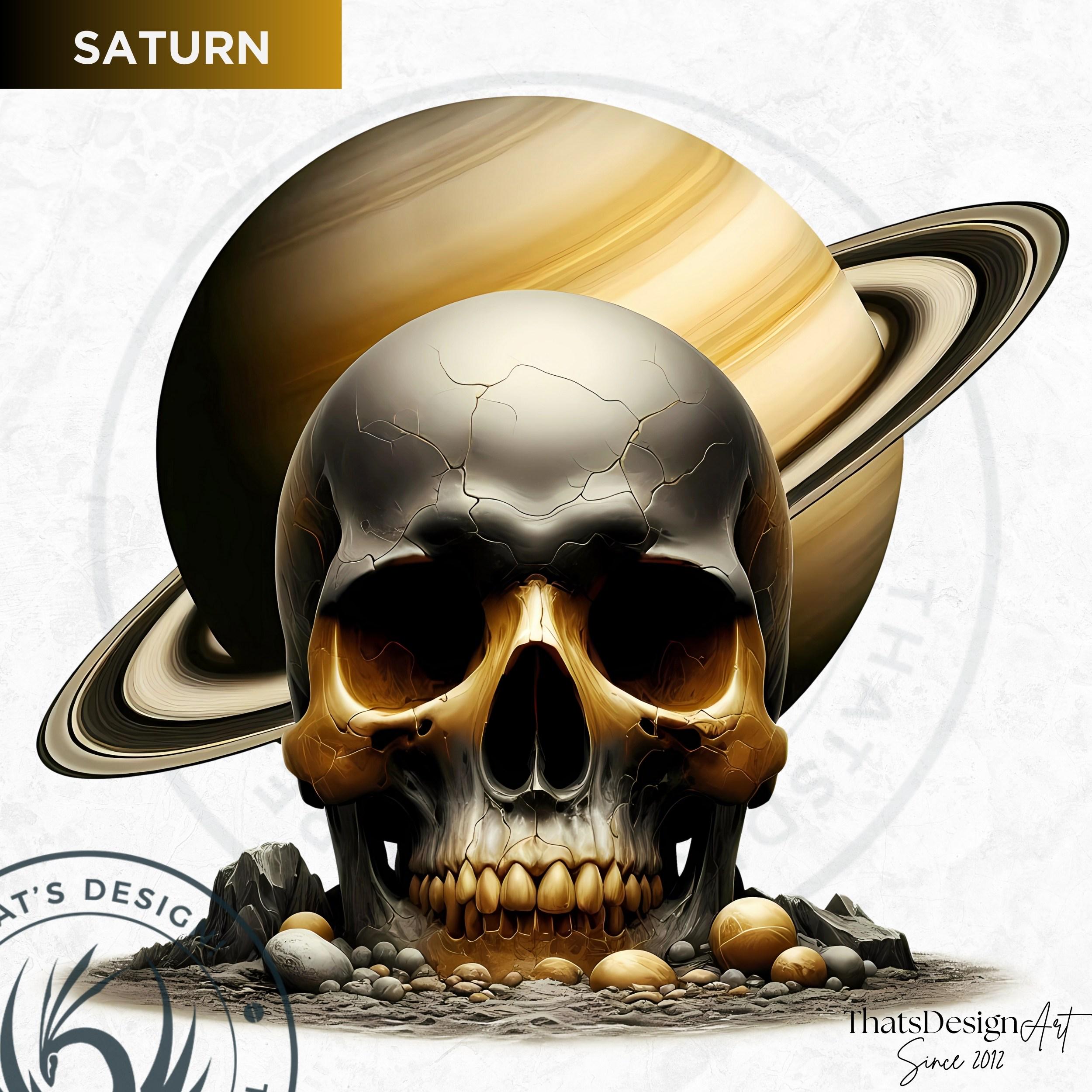 Solar System Skull Clipart: 31 Planets PNG, Sublimation Graphics ...