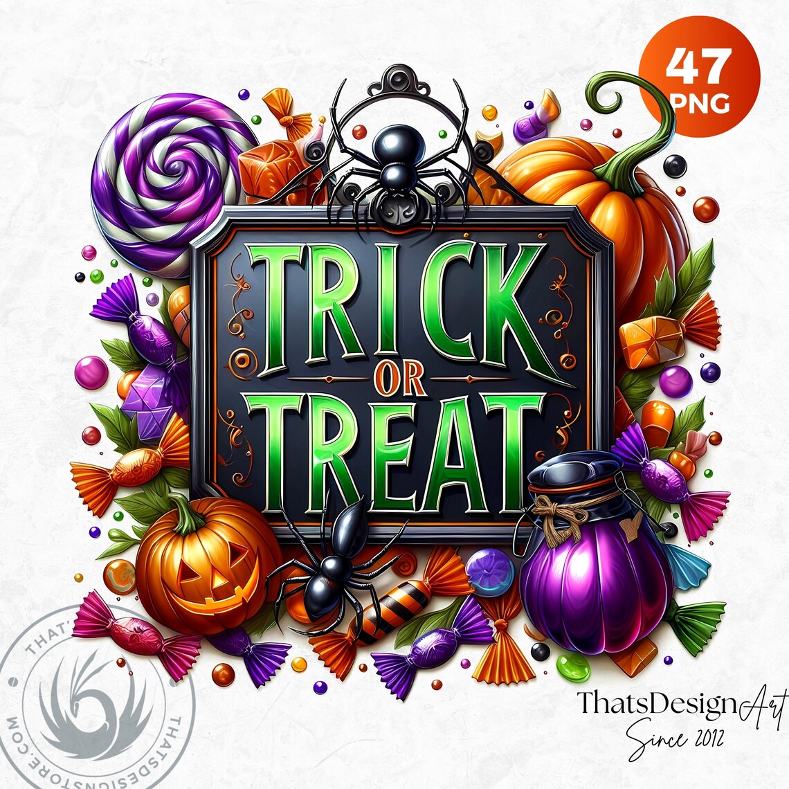 Halloween Candy Clipart Set: 47 PNG Treats (digital Download) - Etsy