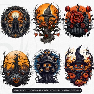 30 Gothic Art Halloween Clipart PNG for Halloween Party Invitation ...