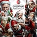 Bad Santa Clipart Set: 31 Christmas PNG Images (commercial Use) - Etsy