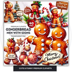 350 Gingerbread Man Clipart Big Bundle, Pink Gingerbread Png ...