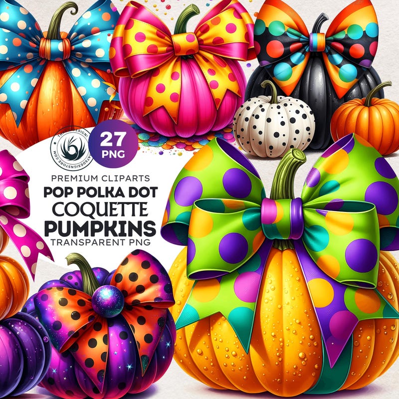 Polka Dot Pumpkins - Etsy