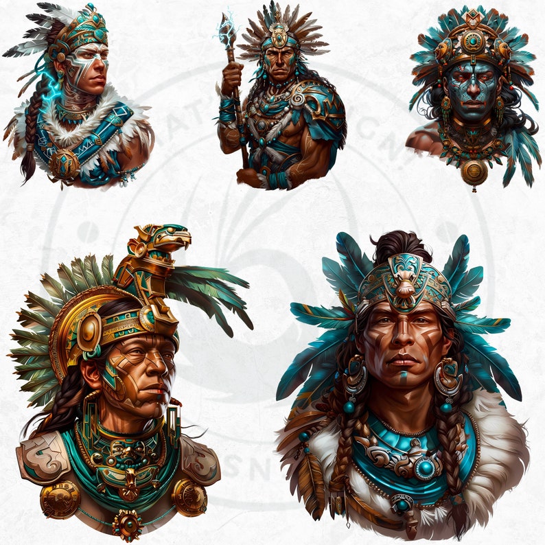 Inca Gods Clipart: Peruvian Mythology PNG Graphics (digital Download ...