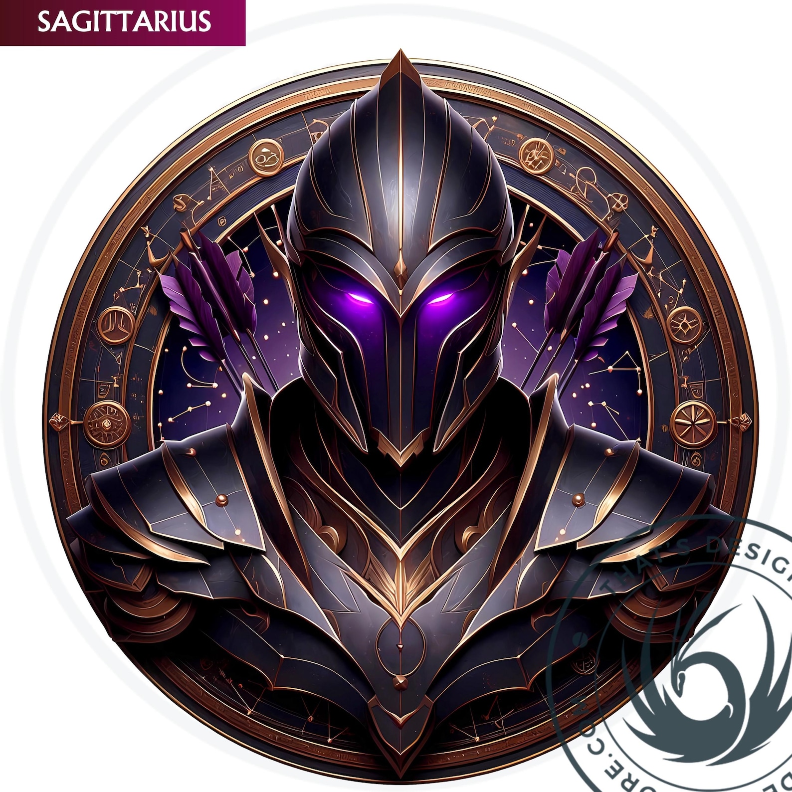 Celestial Zodiac Guardians Clipart Set: Fantasy Astrology PNG (digital ...