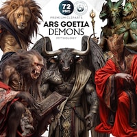 Agares Demon Printable Dark Art Ars Goetia Grimoire. Seals Description ...