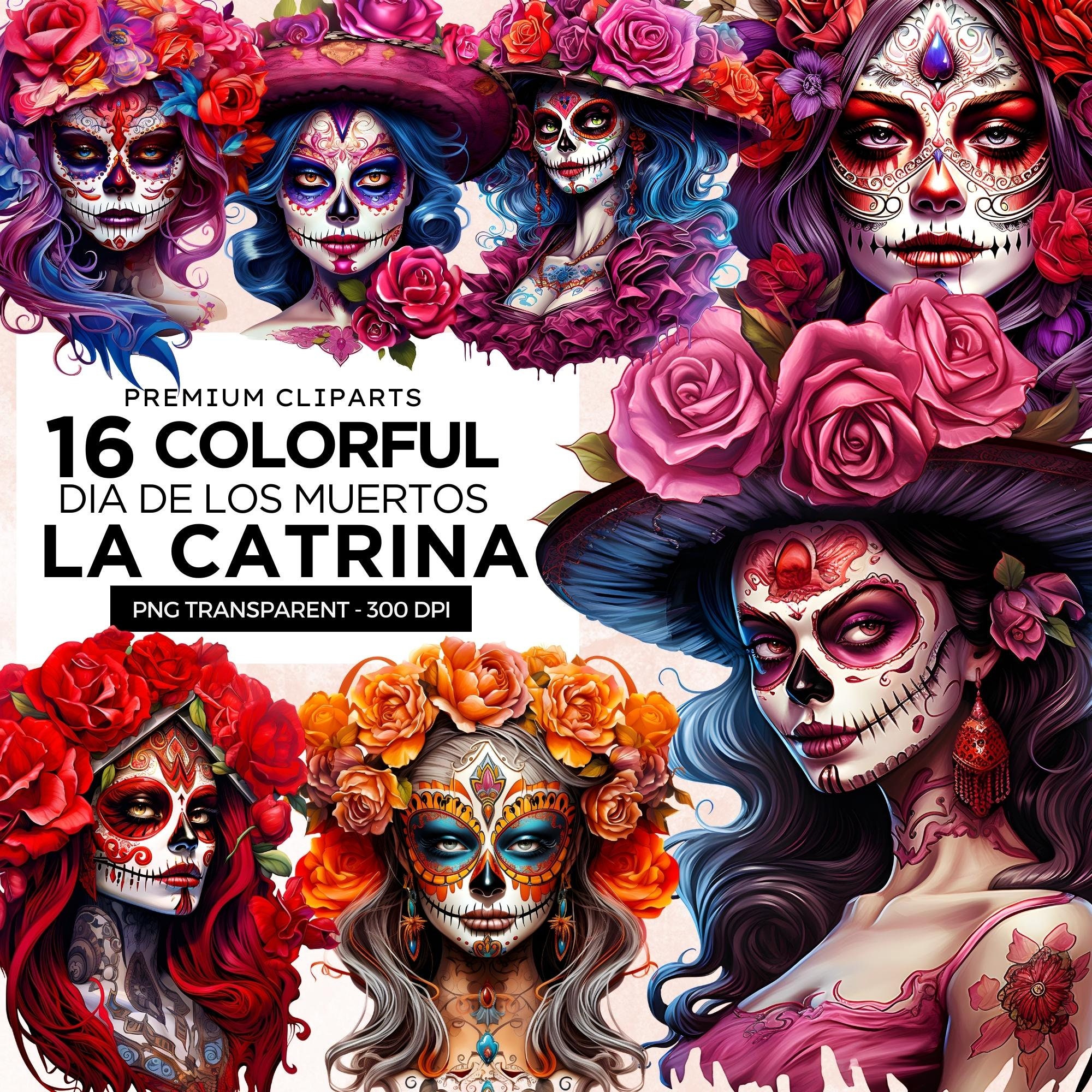 La Catrina Day of the Dead PNG Clipart Día De Los Muertos - Etsy UK