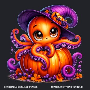 38 Halloween Animals in Pumpkin Clipart Set, Cute Halloween Clipart ...