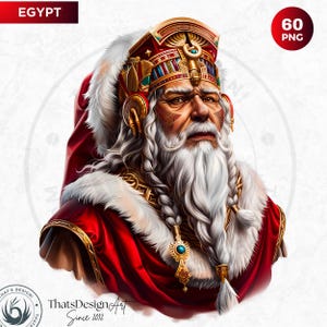 60 Santa Around the World Clipart Set, Travel Santa Claus Clipart ...