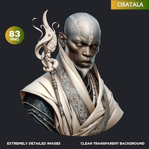 83 Yoruba Orishas Pantheon Clipart Set | African Gods and Goddesses PNG for Crafts and ...