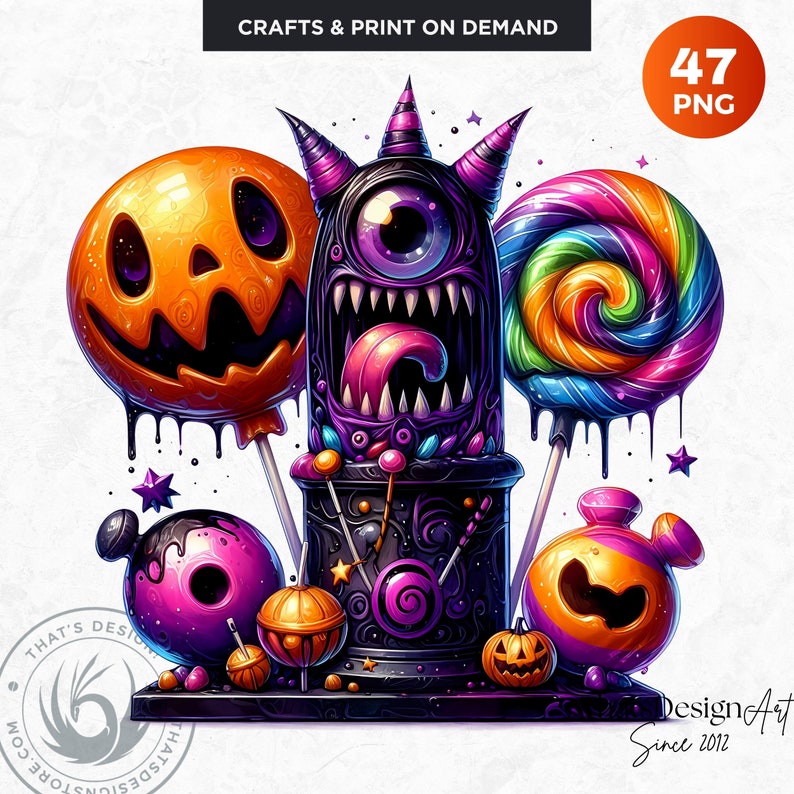 Halloween Candy Clipart Set: 47 PNG Treats (digital Download) - Etsy