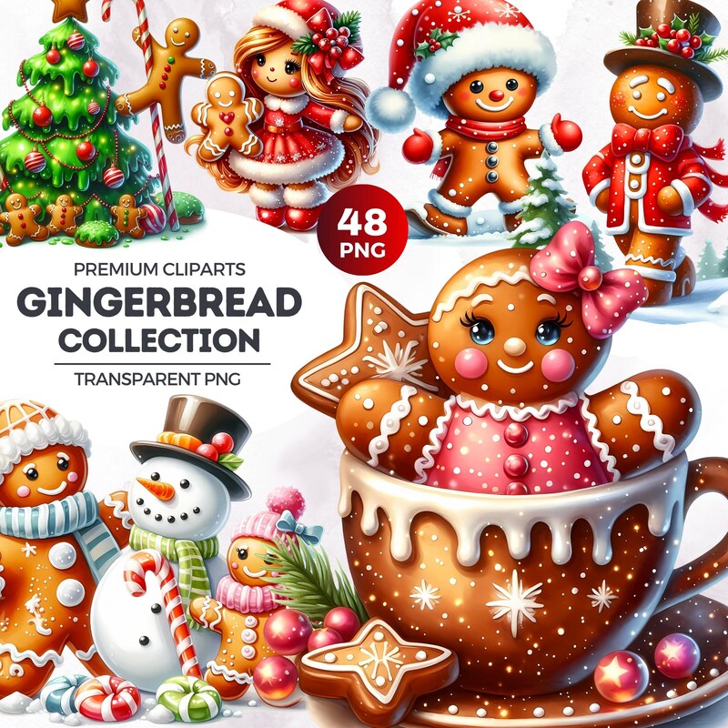 Gingerbread Family - Etsy