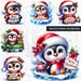 Christmas Penguin Clipart Set: Baby Animals PNG Designs (digital ...