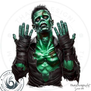 Frankenstein Clipart Set, Horror Clipart, Spooky Clipart,halloween ...