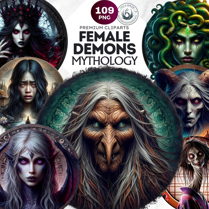 Female Demon Art - Etsy