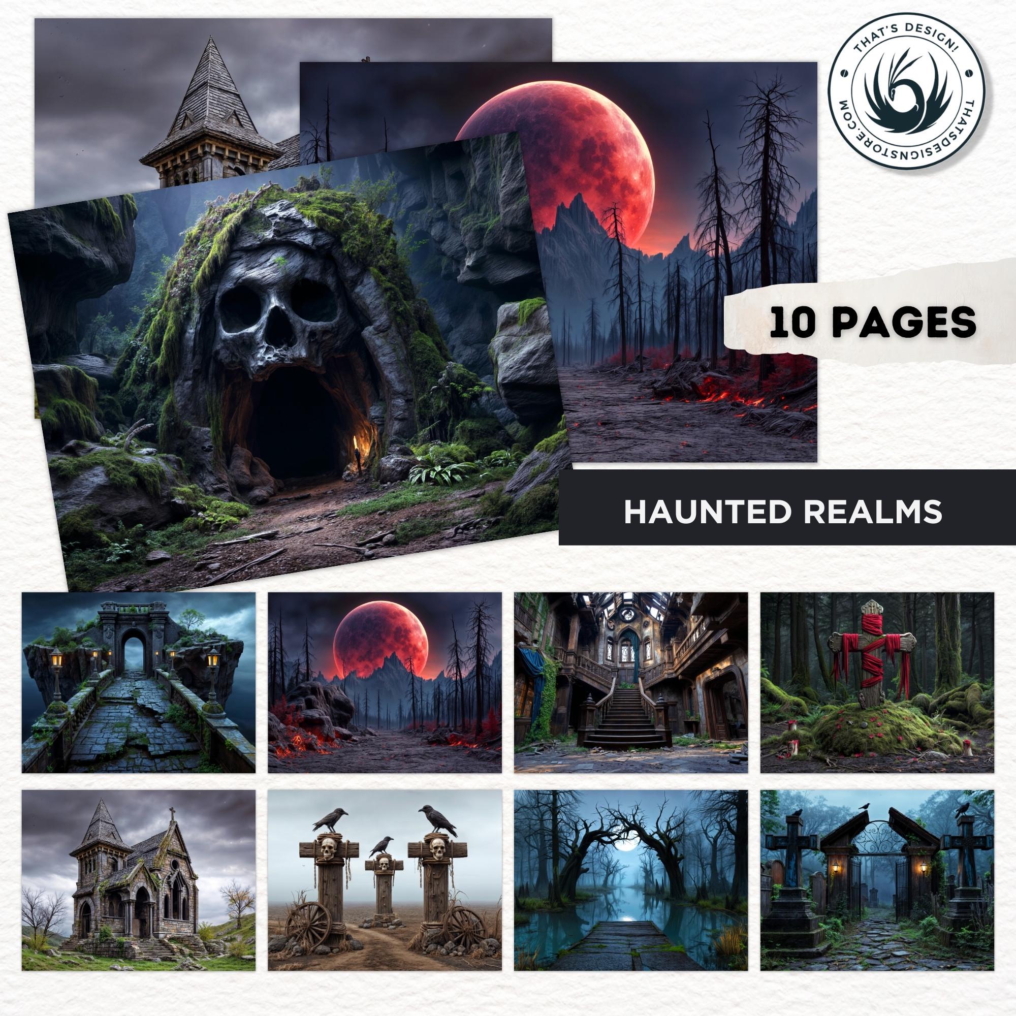Dark Fantasy Digital Paper: Moody TTRPG Maps, RPG Backgrounds ...