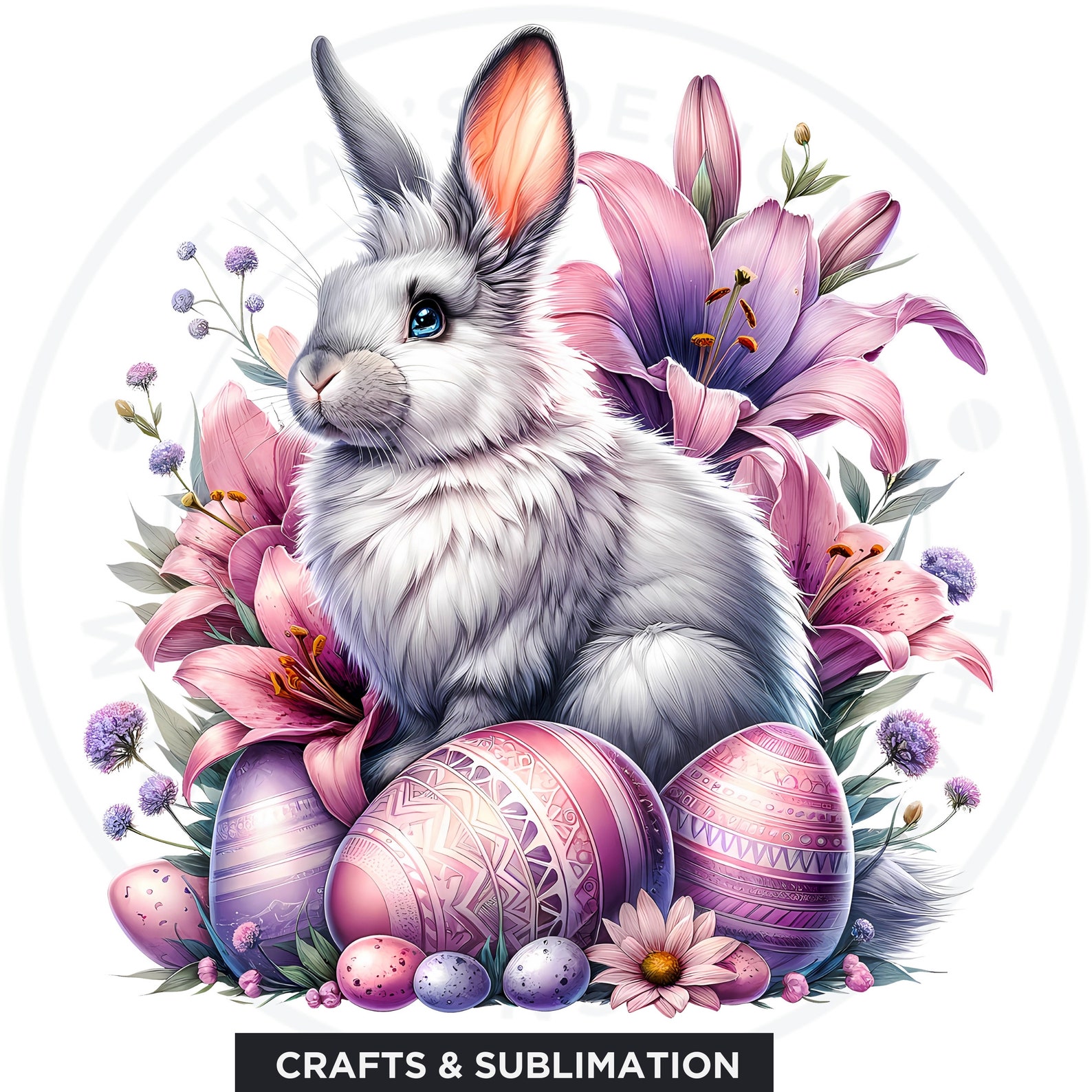 Easter Bunny Clipart Bundle: Spring PNG Graphics (commercial Use) - Etsy