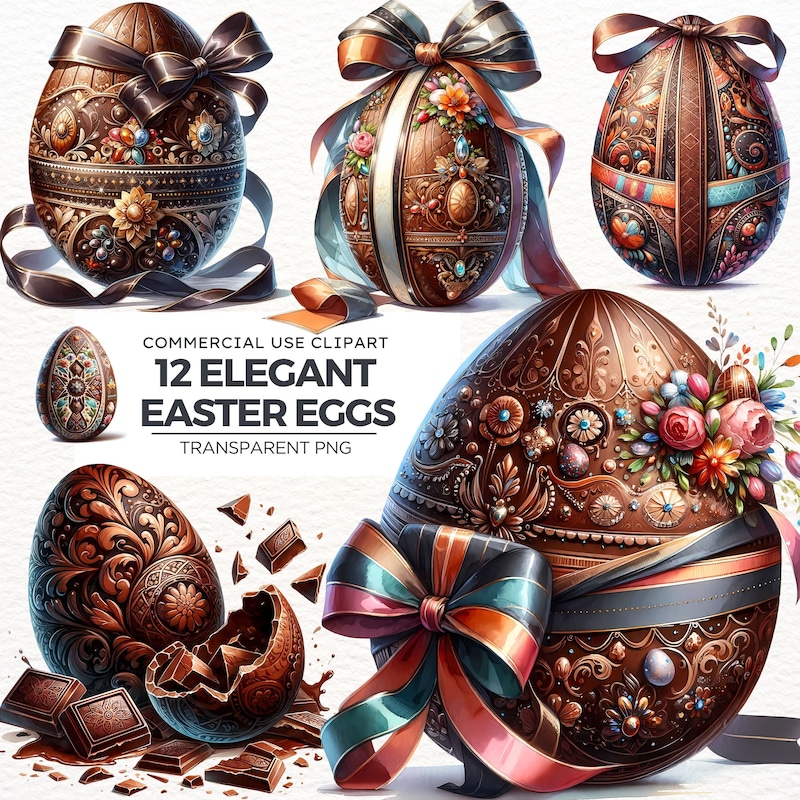 Chocolate Easter Egg - Etsy