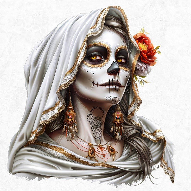 Day of the Dead La Llorona PNG Clipart, La Catrina, Día De Los Muertos ...