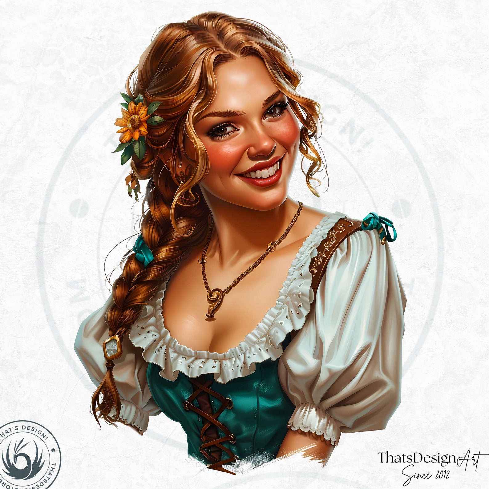 Oktoberfest Beer Maids Clipart Set: Bavarian Girls PNG (22 Files) - Etsy