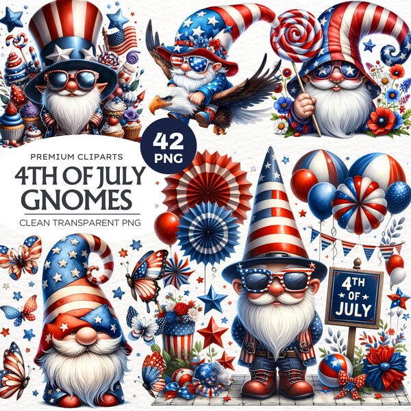 Gnome 4th of July - Etsy