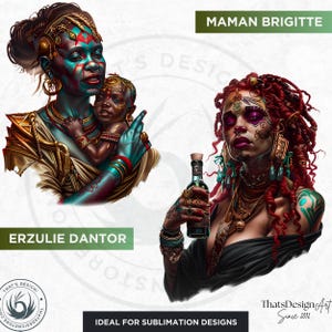 30 Voodoo God Goddess Clipart PNG, Voodoo Loas Mythology, Magical ...