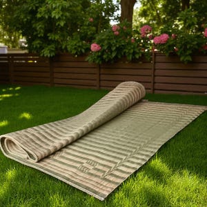 Handcrafted Madurkathi Grass Mat: Eco-friendly Woven Floor Rug - Etsy