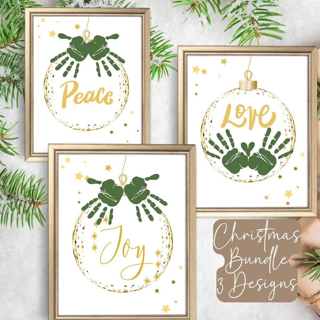 Holiday Handprint Art Bundle| Sunday School Craft Christmas Handprint ...