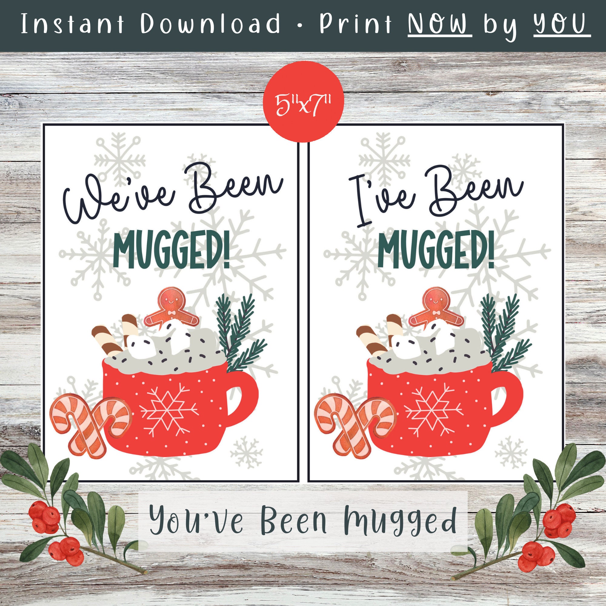 You've Been Mugged Printableyouve Been Mugged - Etsy