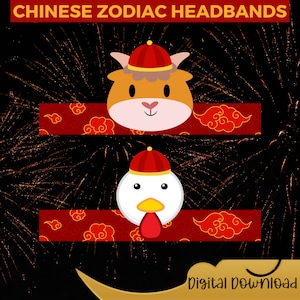 Lunar New Year Crown Paper Craft Activity, Chinese Zodiac Animal ...