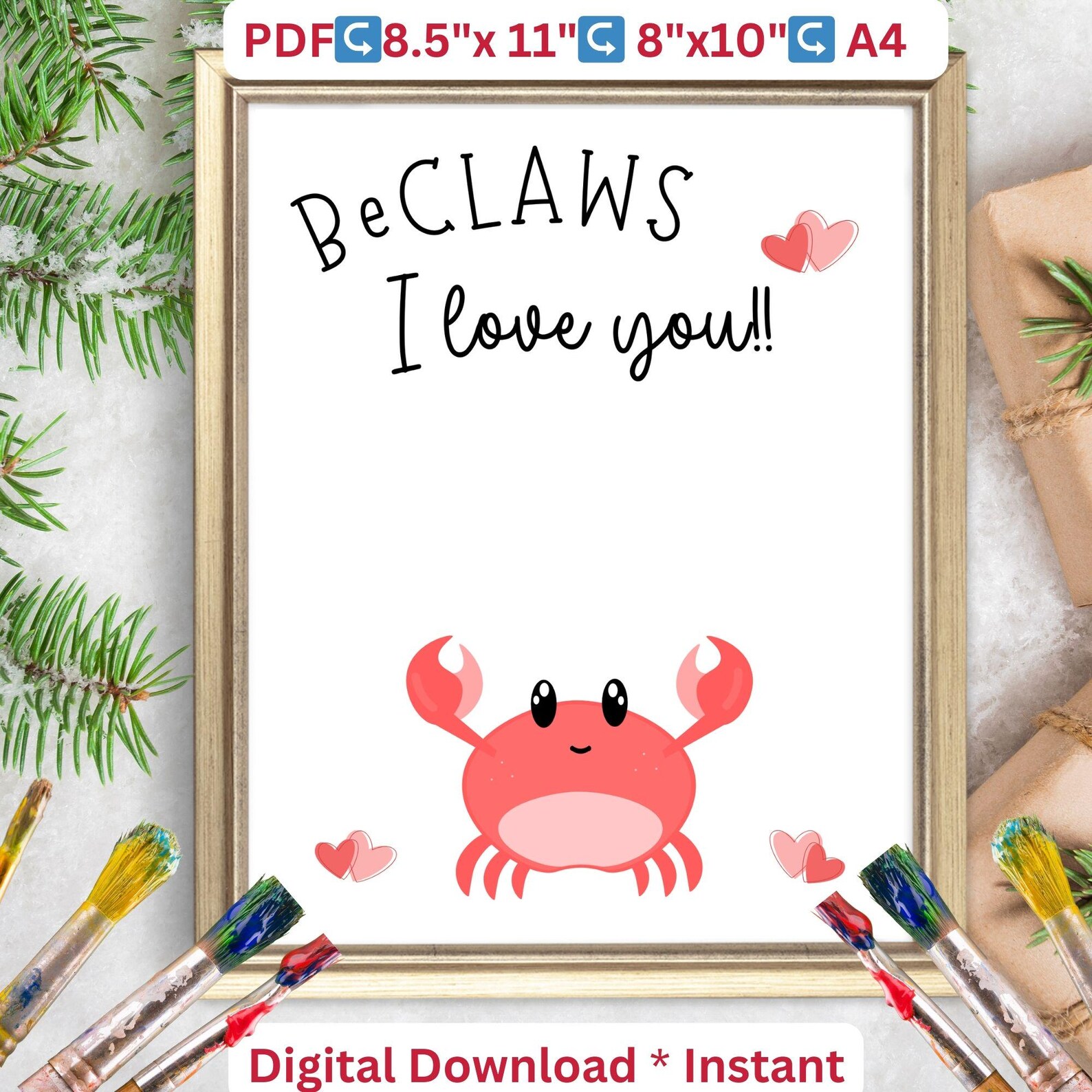 Valentines Day Handprint Craft| I Love You Handprint Art| Class ...
