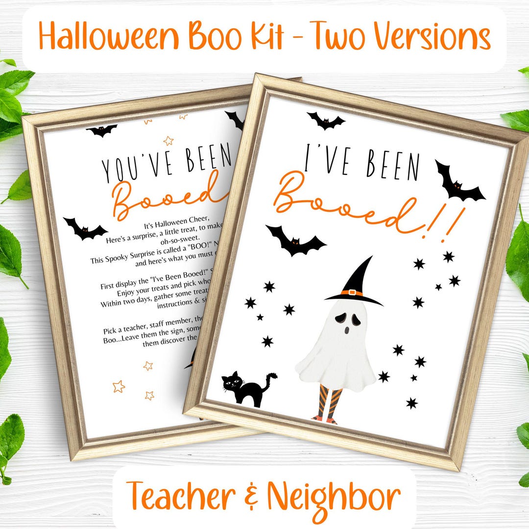 You've Been Booed Halloween Workplace Game| Youve Been Booed Kit ...