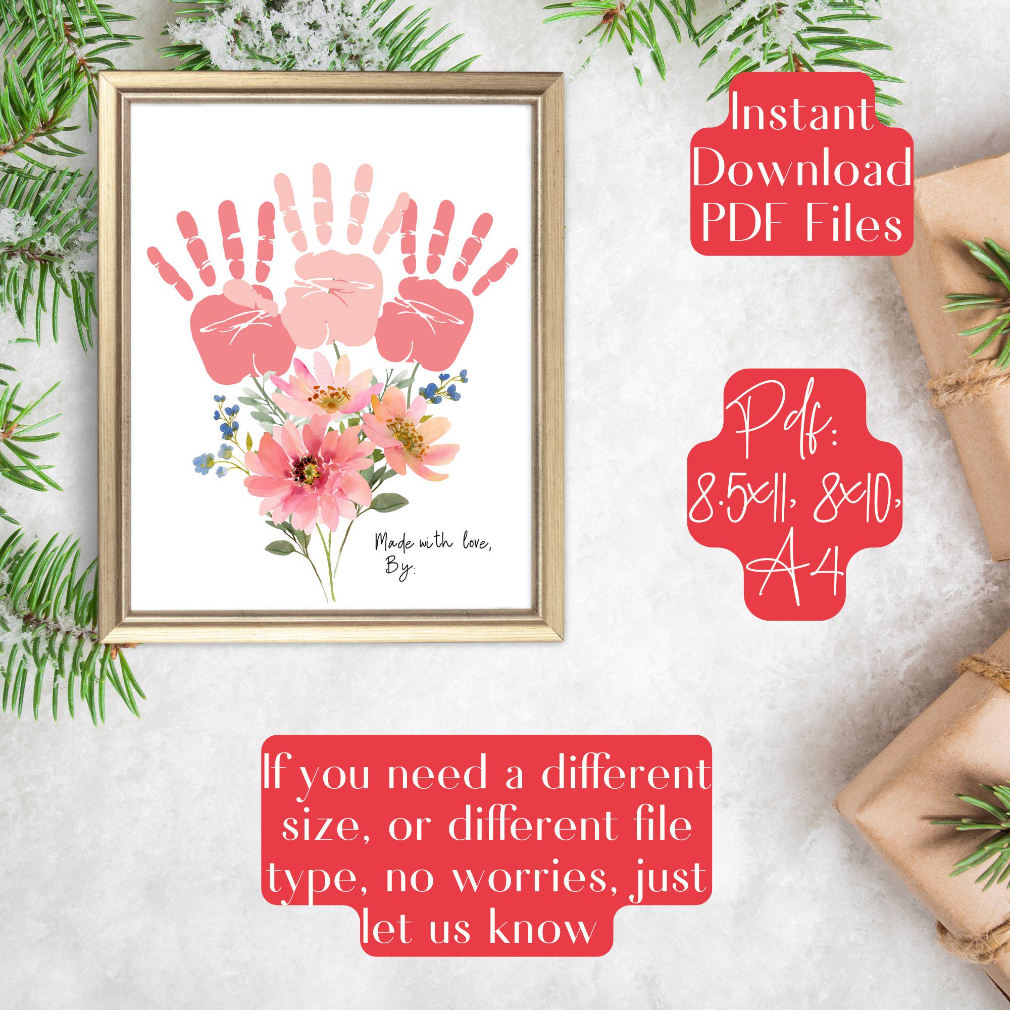 Valentines Day Handprint Flower Craft| Love Handprint Art| Class ...