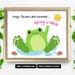 Spring Frog Footprint Craft| Baby Hospital Handprint Keepsake Kit ...