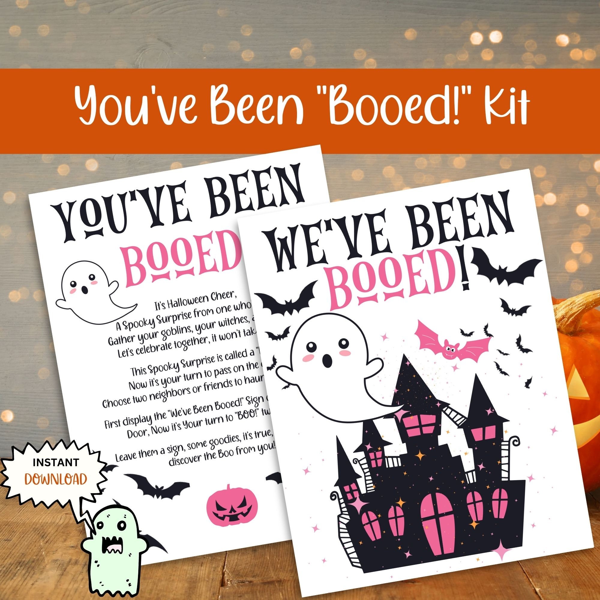 You've Been BOOED Halloween Activity Kit Spooky Surprise Boo Your ...
