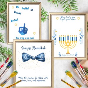 Hanukkah Handprint Art Craft, Holiday Handprint Bundle, Winter ...