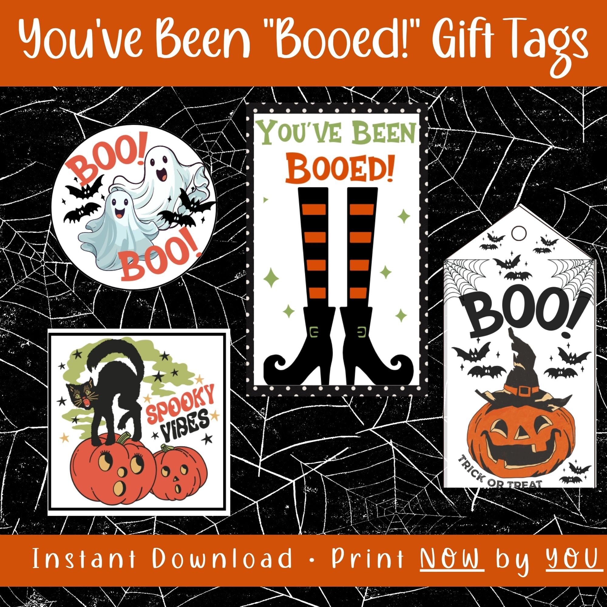 Youve Been BOOED Printable Halloween Tagsspooky Surprise Boo Your ...