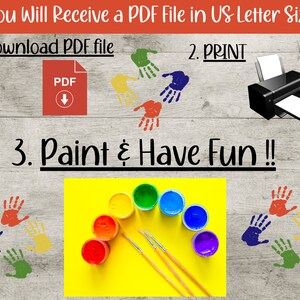 Fall Handprint Art| Halloween Preschool Printable Handprint Footprint ...