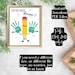 100 Days of School Handprint Art| 100th Day of School Craft| Kids DIY ...
