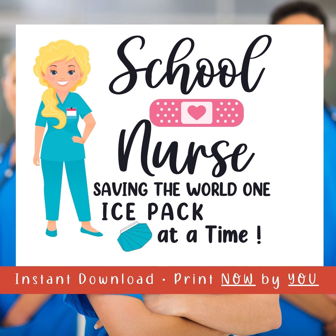School Nurse Door Sign Printable School Health Office Poster - Etsy