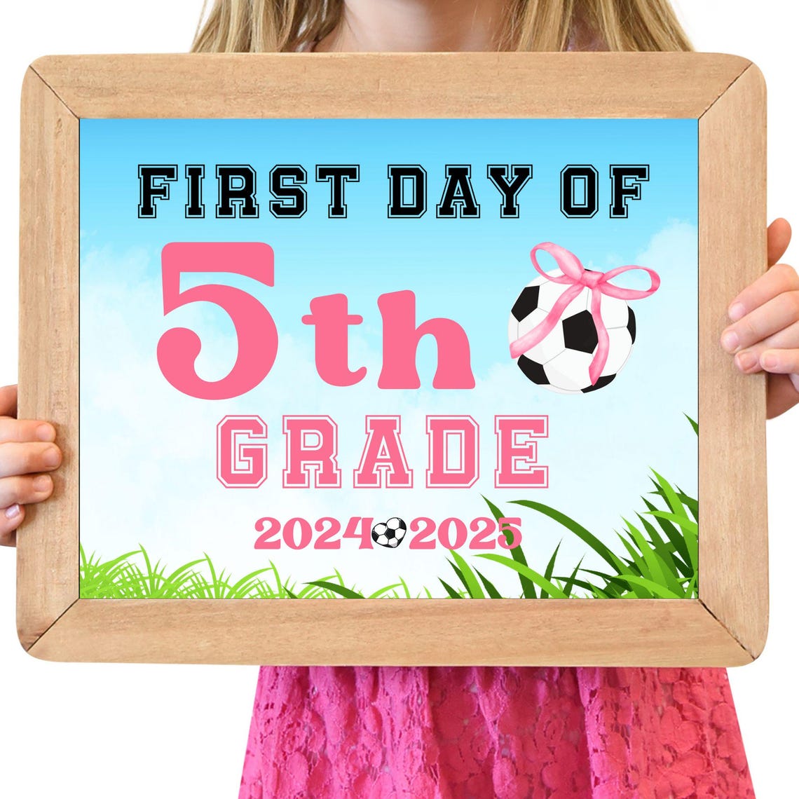 First Day of School Sign Printable First Day of 5th Grade Printable ...
