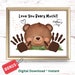 Mother's Day Footprint Craft| Bear Handprint Sign for Kids Preschool ...