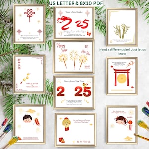 Lunar New Year 2025 Handprint Art Bundle| Year of the Snake Handprint ...