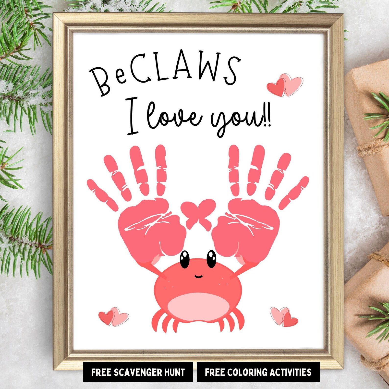 Valentines Day Handprint Craft| I Love You Handprint Art| Class ...