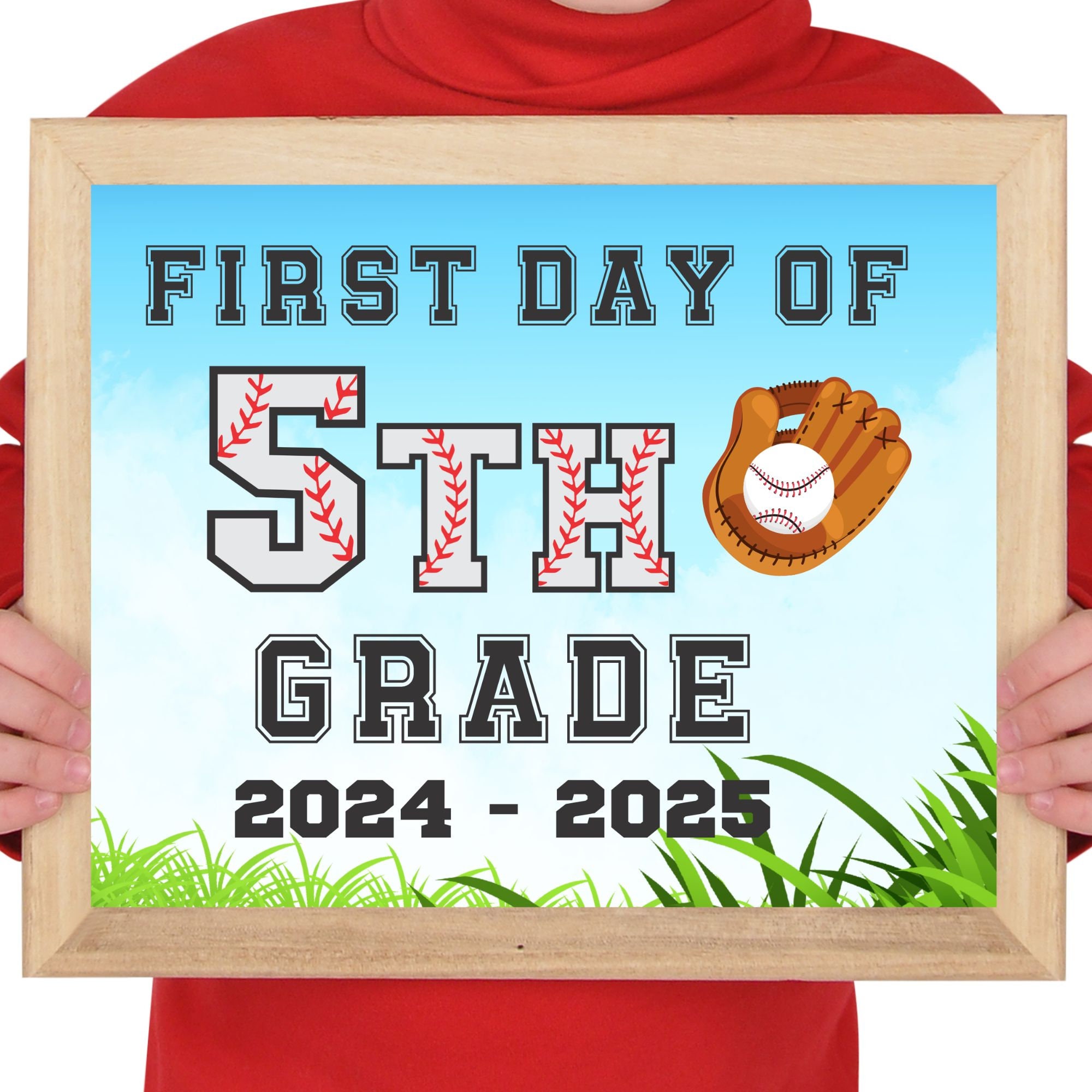 First Day of School Sign Printable First Day of 5th Grade Printable ...