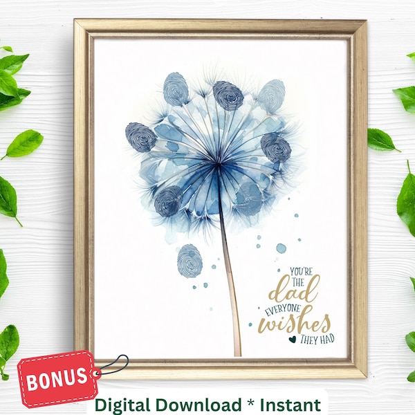 Dandelion Fingerprint Svg - Etsy