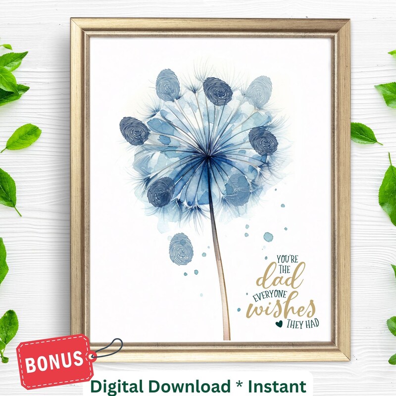 Dandelion Fingerprint Svg - Etsy