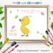 Spring Handprint Craft| Duck Handprint Art| Newborn Baby Keepsake Kit ...