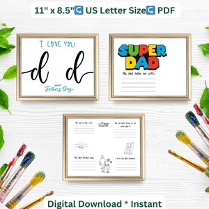 Fathers Day Handprint Craft Bundle| Super Dad Handprint Art for Kids ...