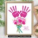 Valentines Day Handprint Flower Craft| Love Handprint Art| Class ...