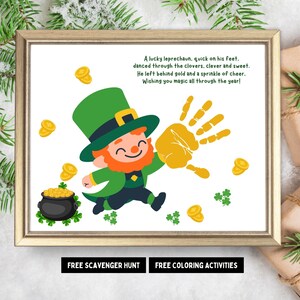 Leprechaun Handprint Poem Craft| St Patrick's Day Handprint Art| Lucky ...